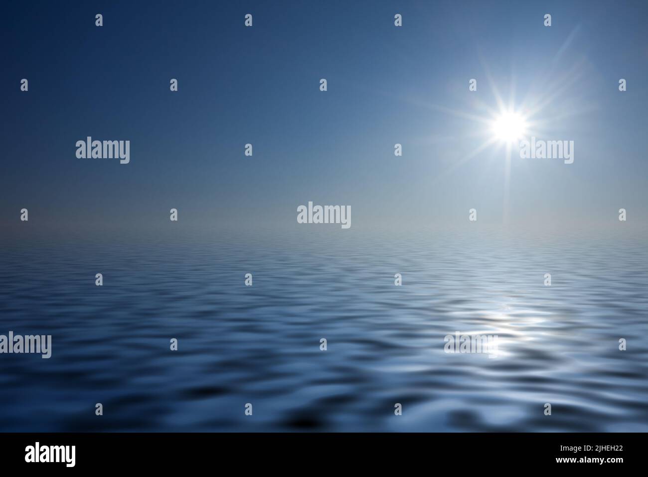 sun over ocean. sea landscape Stock Photo - Alamy