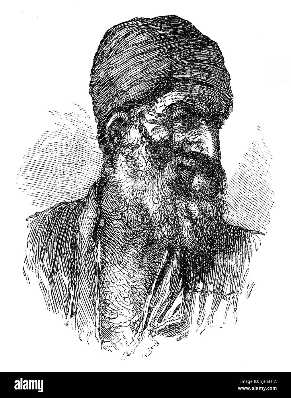 Berufe in Konstantinopel, Türkei, im Jahre 1880, Türkischer Jude ...