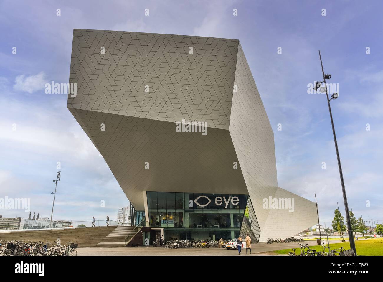 Amsterdam, Netherlands. july 2022. Details of the eye museum in ...