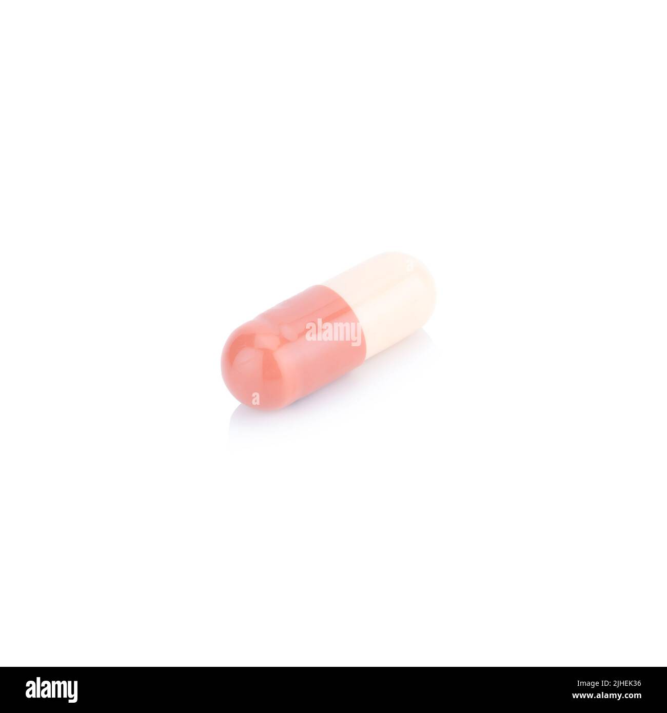 capsule color Cream and Beige Yellow isolated on white background Stock ...