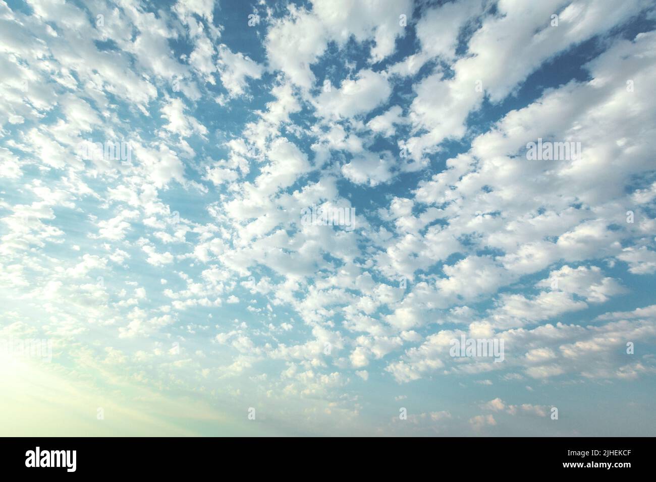 Blue sky and beautiful cloud. Plain landscape background Stock Photo ...