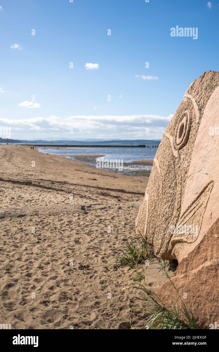 Cramond, Scotland, UK – June 19 2022. A close up of the Cramond Fish ...