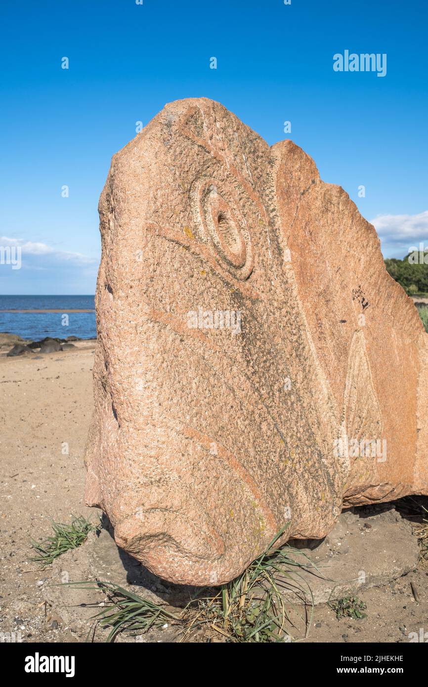 Cramond, Scotland, UK – June 19 2022. A close up of the Cramond Fish ...