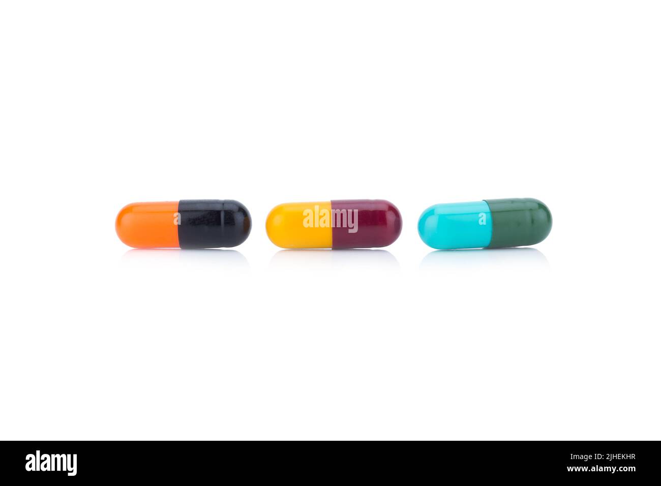 Grey, orange antibiotic capsule hi-res stock photography and images - Alamy