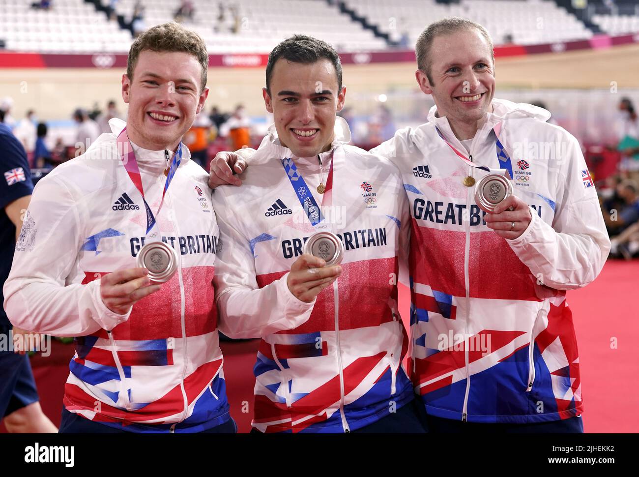 File photo dated 03-08-2021 of Great Britain's Jack Carlin, Ryan Owens ...