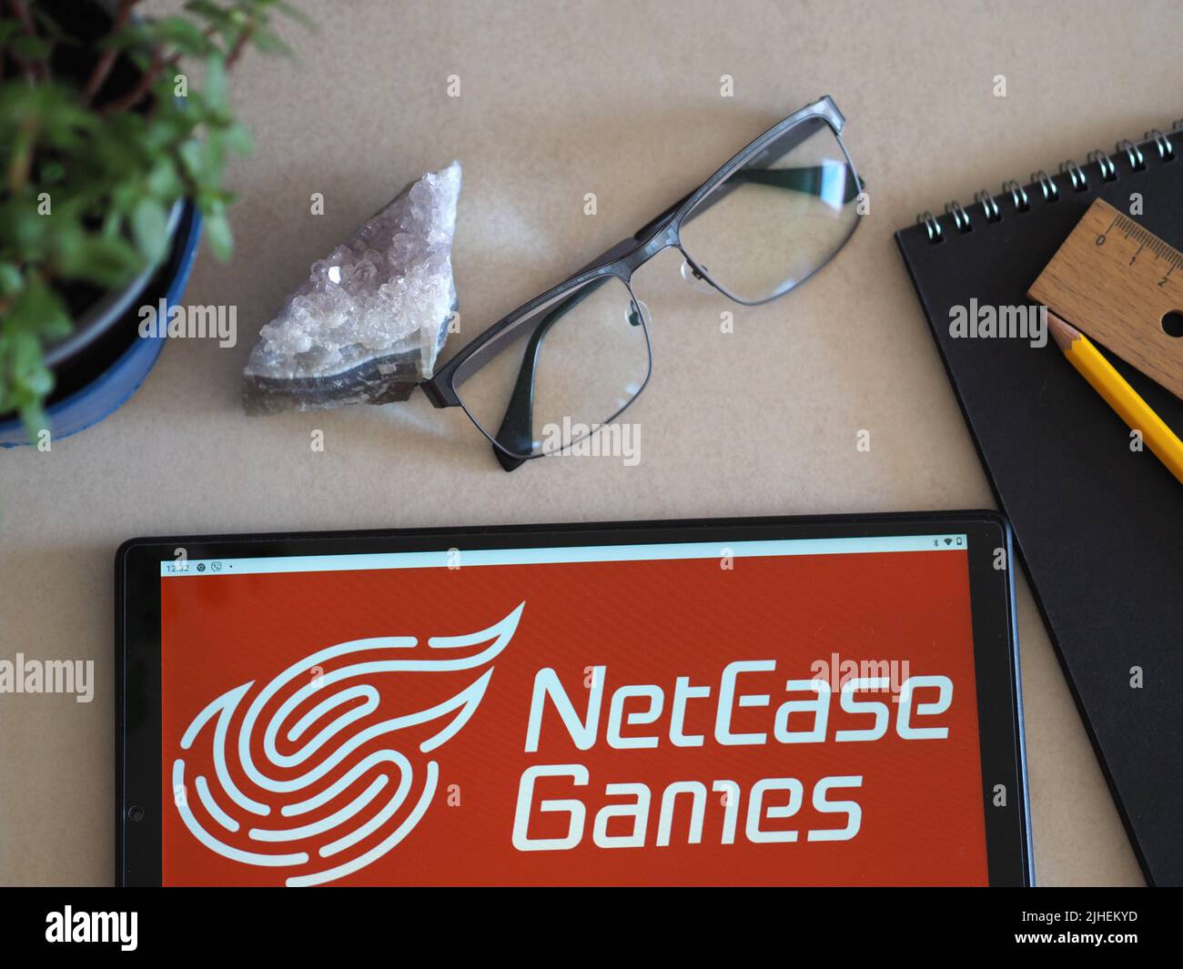 In this photo illustration, NetEase, Inc. logo seen displayed on a ...