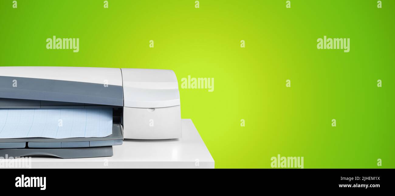 Printer, copier, scanner. Office table Stock Photo - Alamy