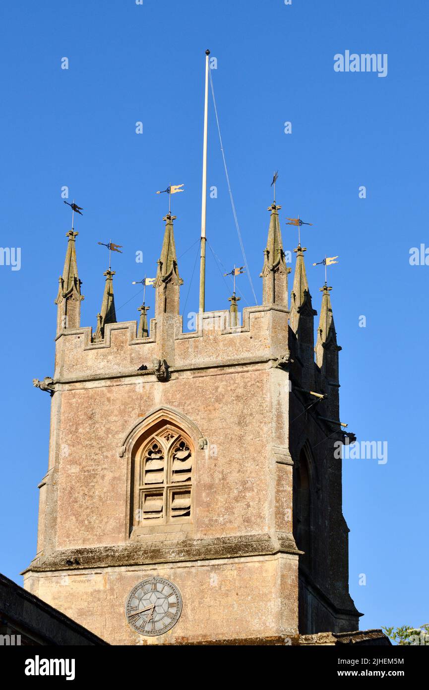 St Peters Church Tower Hook Norton Oxfordshire England uk Stock Photo ...