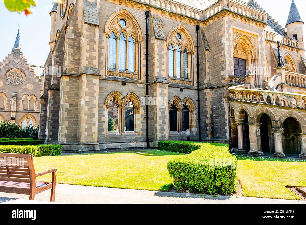 Unidentifiable, random, old and historical stone building located in ...
