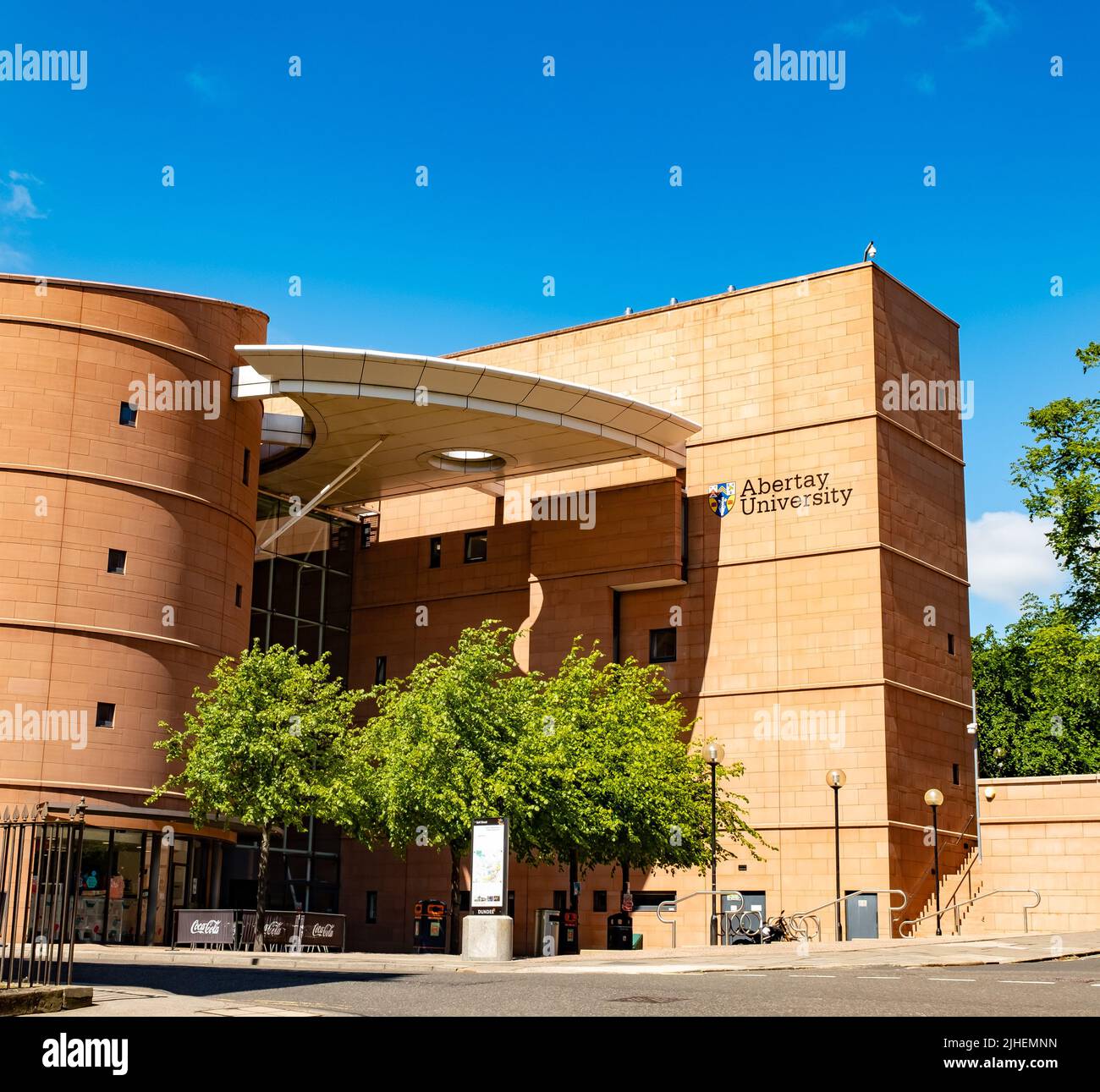 Dundee, Scotland, UK – June 23 2022. The exterior of the Abertay ...