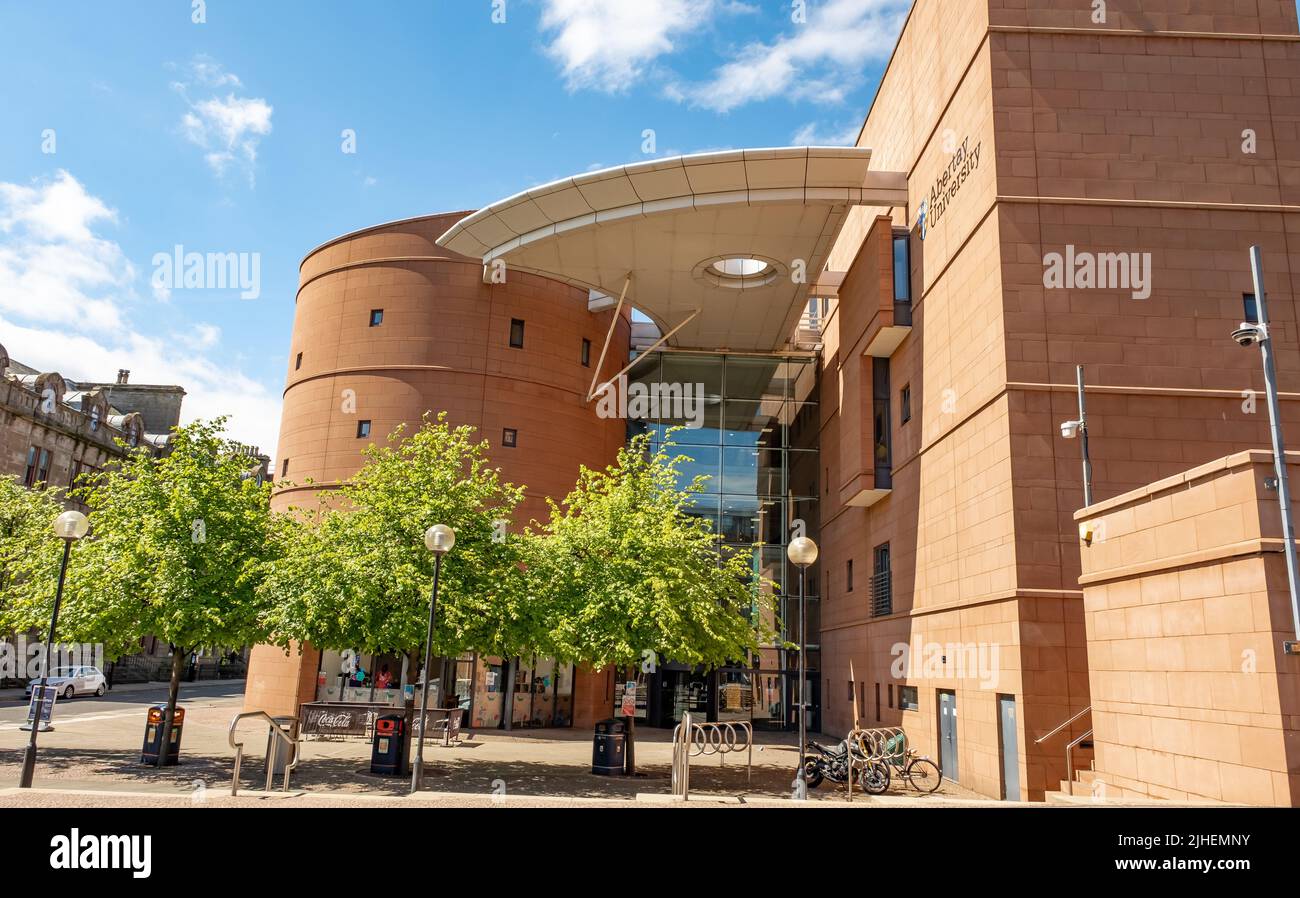 Dundee, Scotland, UK – June 23 2022. The exterior of the Abertay ...