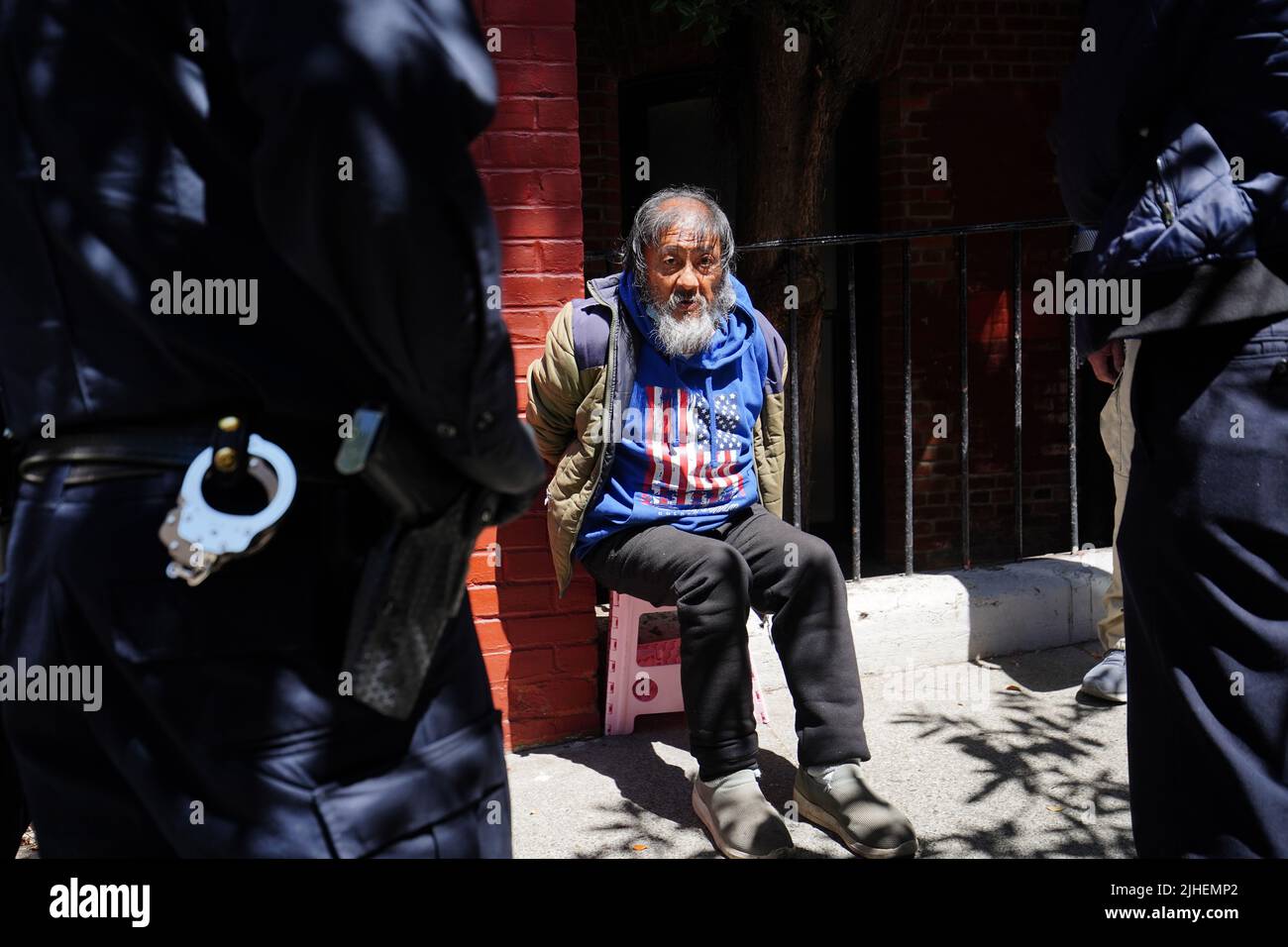 Police detained man handcuffs hi-res stock photography and images - Alamy