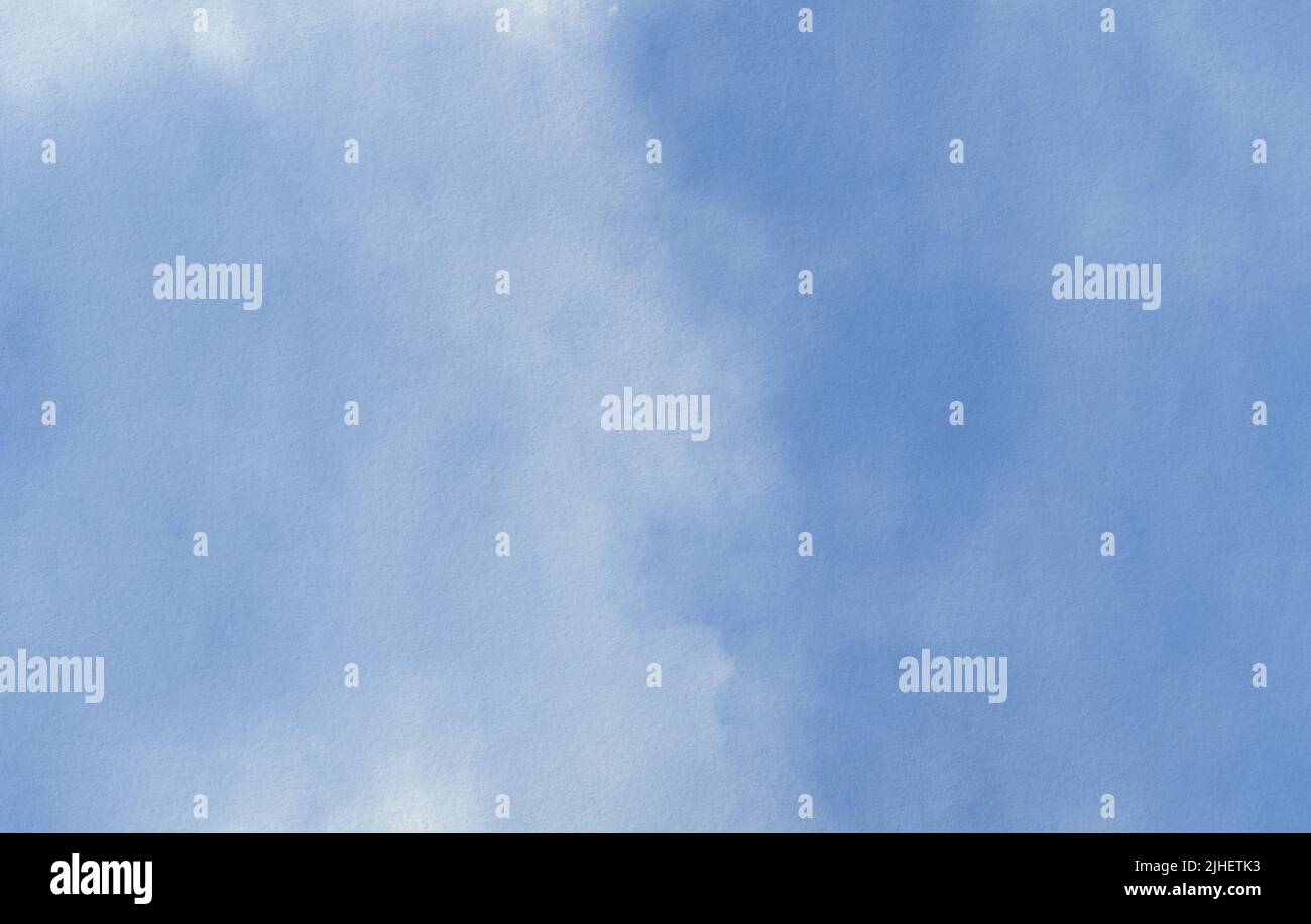 Simple blue watercolor bleed wash and ink stain design on grain paper ...