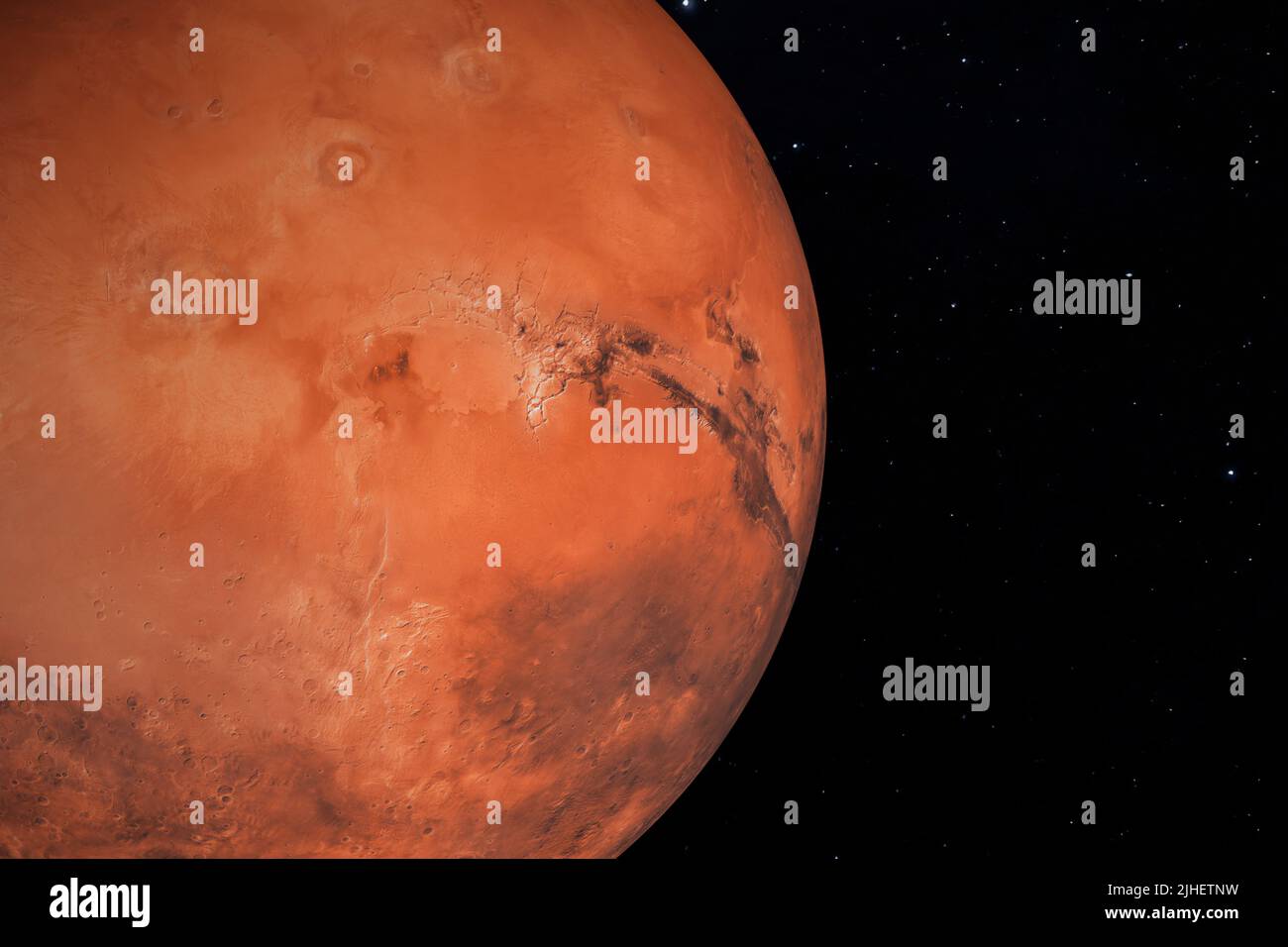 Mars is one of the planets in the solar system. 3d illustration Stock ...