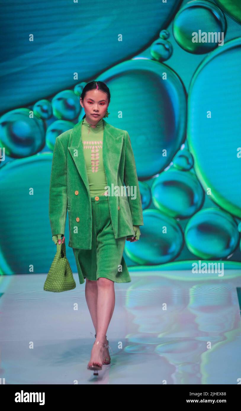 London UK 18 July 2022 Tide Green Runway show at the UK's leading and ...