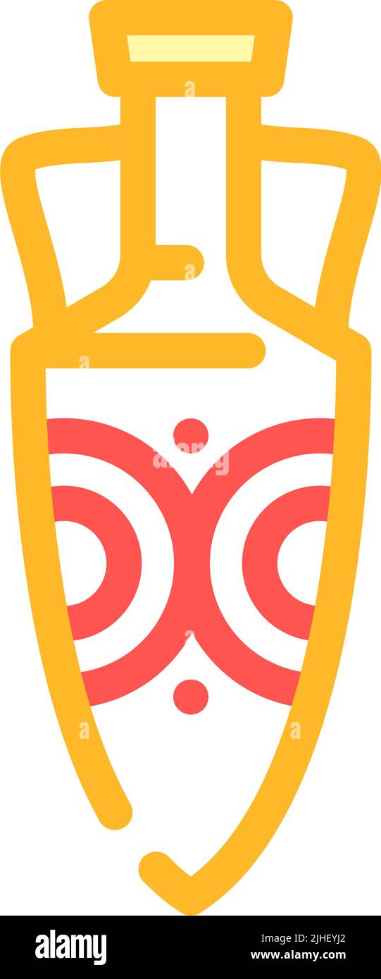 clay amphora color icon vector illustration Stock Vector Image & Art ...