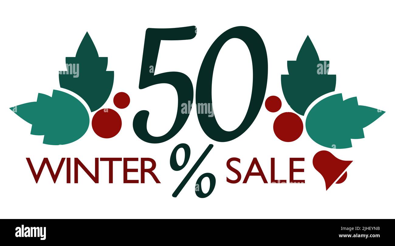 Winter sale vector poster. Banner sign Stock Vector Image & Art - Alamy