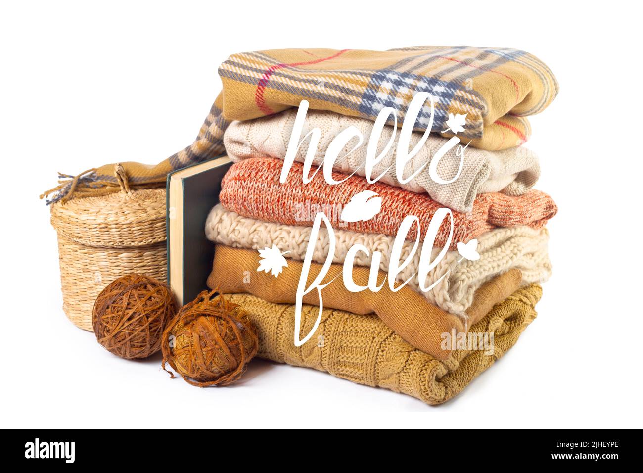 Hello autumn text style hi-res stock photography and images - Alamy