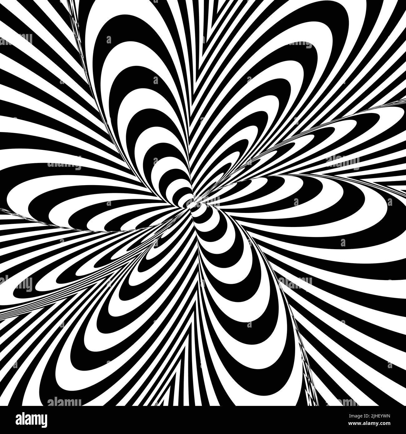 Retro Pattern Black And White