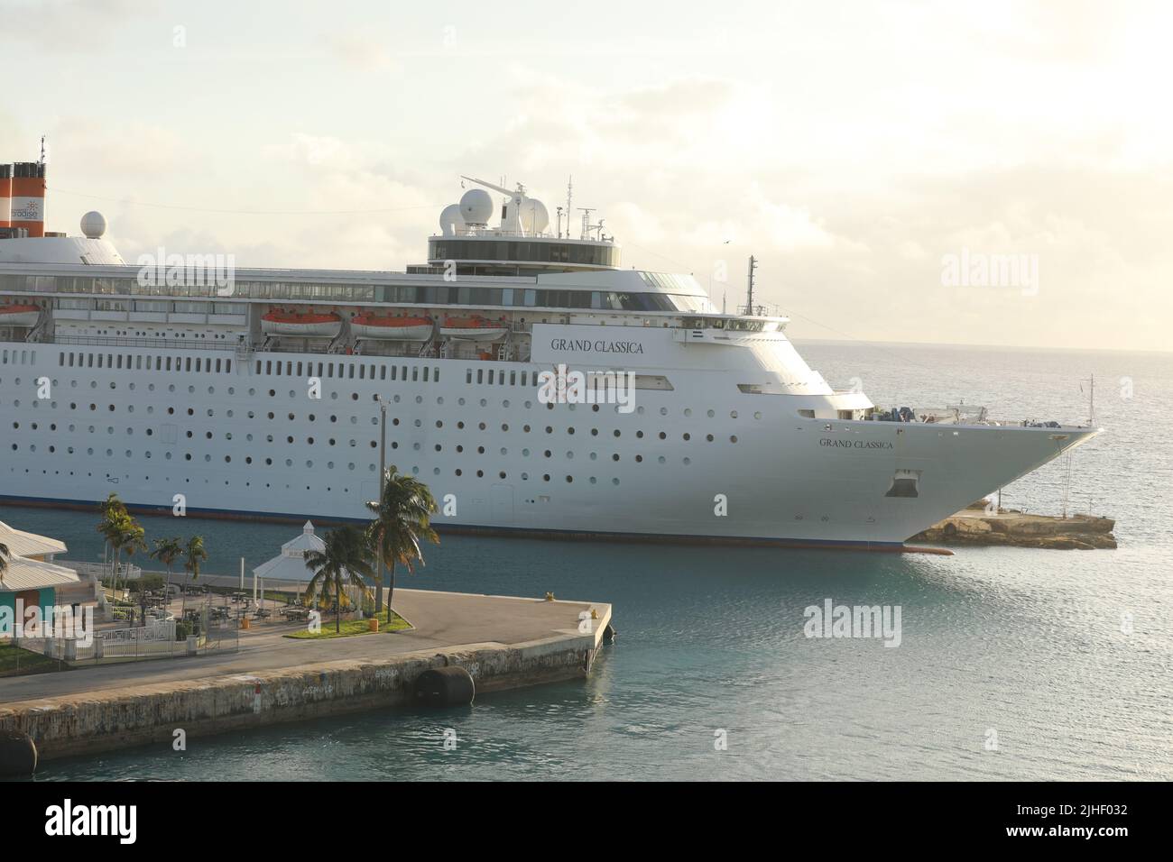 Costa Grand Classica cruise ship docked at Seaspan shipyards Stock ...