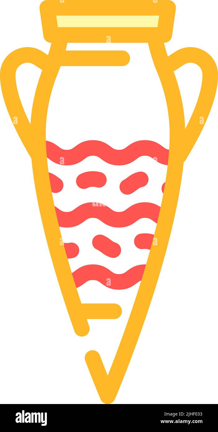 earthenware amphora color icon vector illustration Stock Vector Image ...