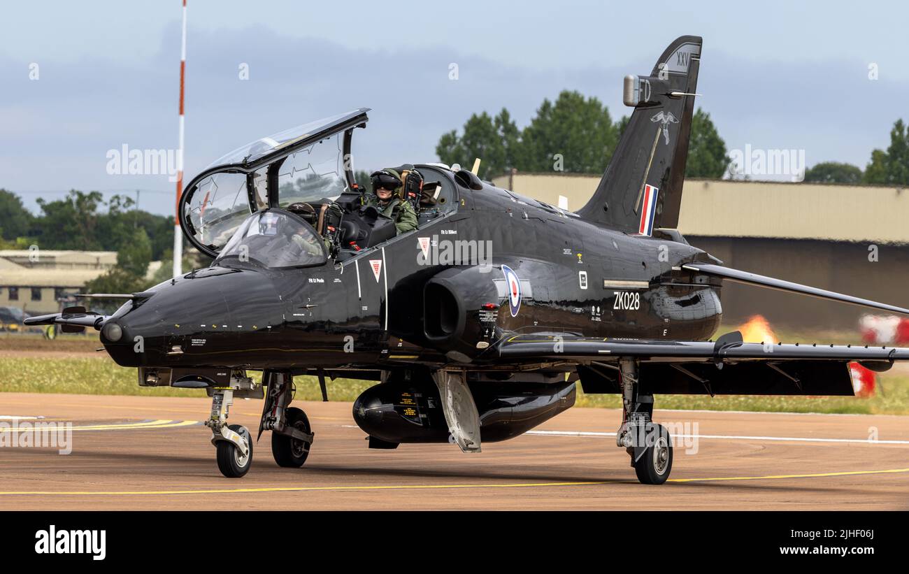 Royal Air Force - BAE Systems Hawk T2 ‘ZK028’ taxiing on the runway at ...
