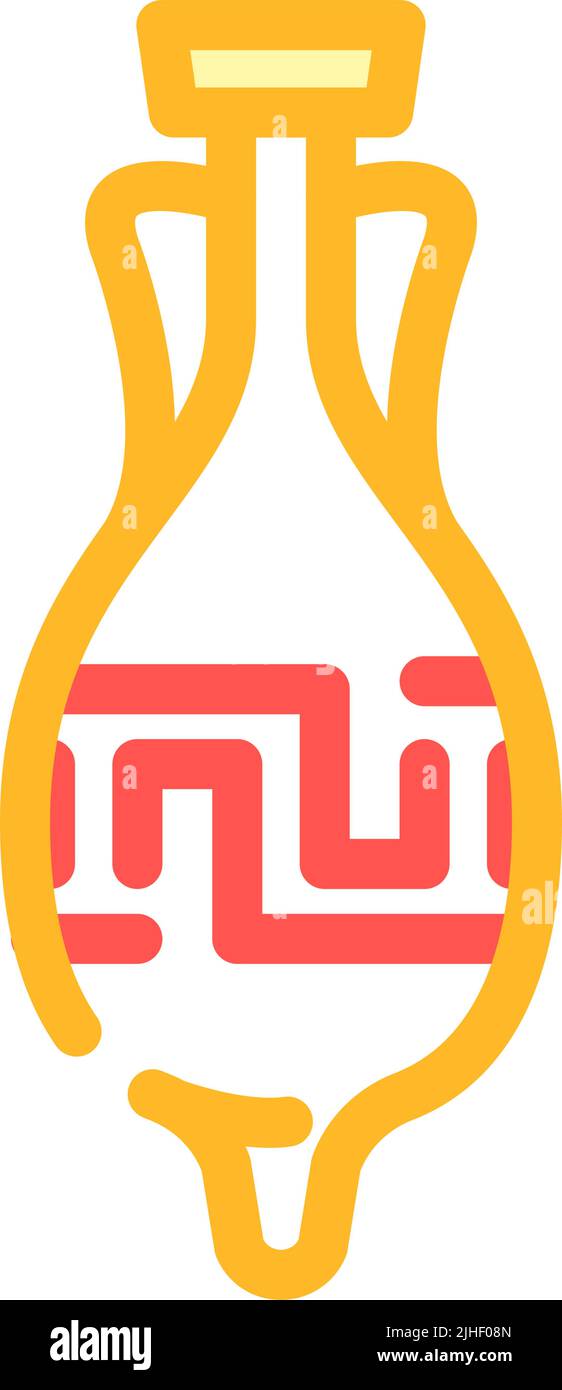 greek amphora color icon vector illustration Stock Vector Image & Art ...