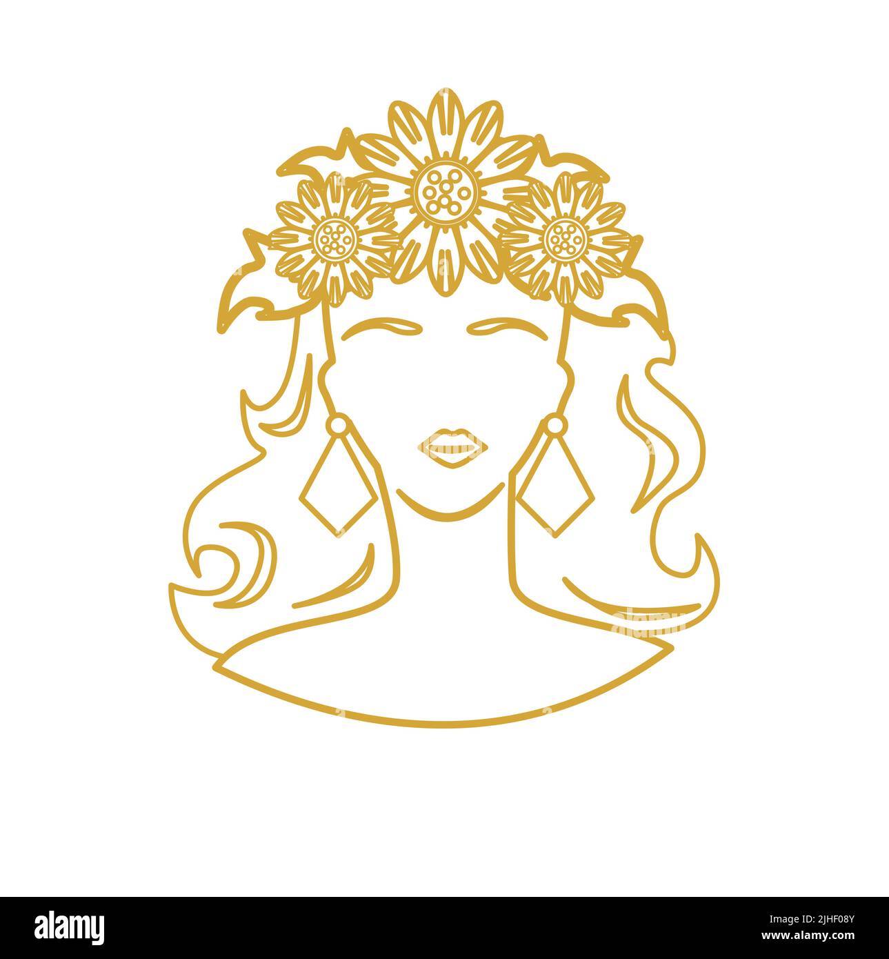 The illustration - zodiac sign in the gold color Stock Vector Image ...