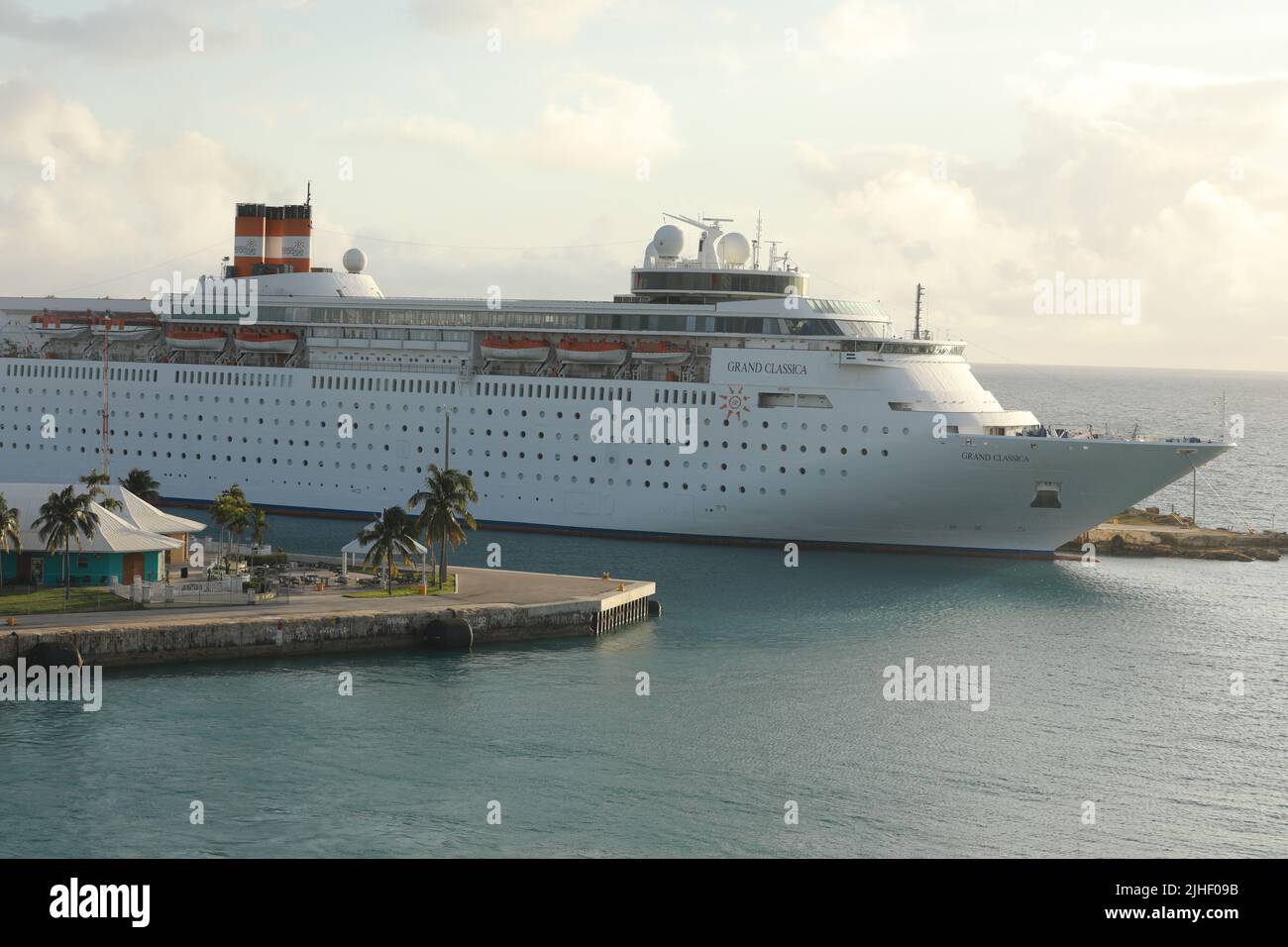 Costa Grand Classica cruise ship docked at Seaspan shipyards Stock ...