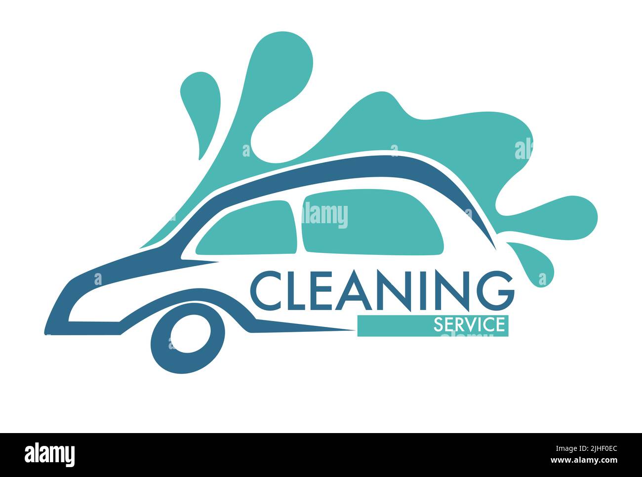Car cleaning service carwash station isolated icons vehicle and ...