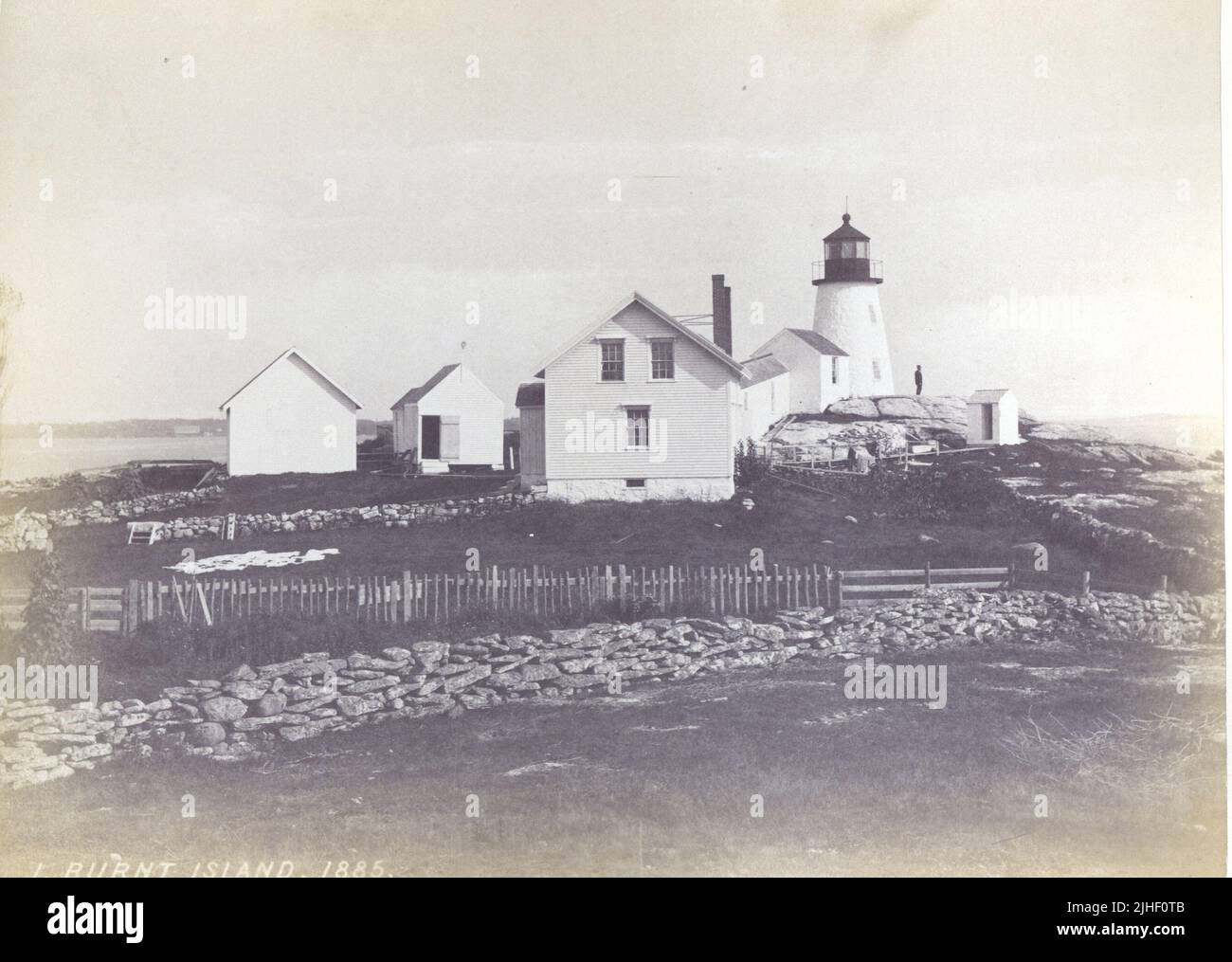 Burnt Island -- Maine. Burnt Island Light Station, Maine Stock Photo ...