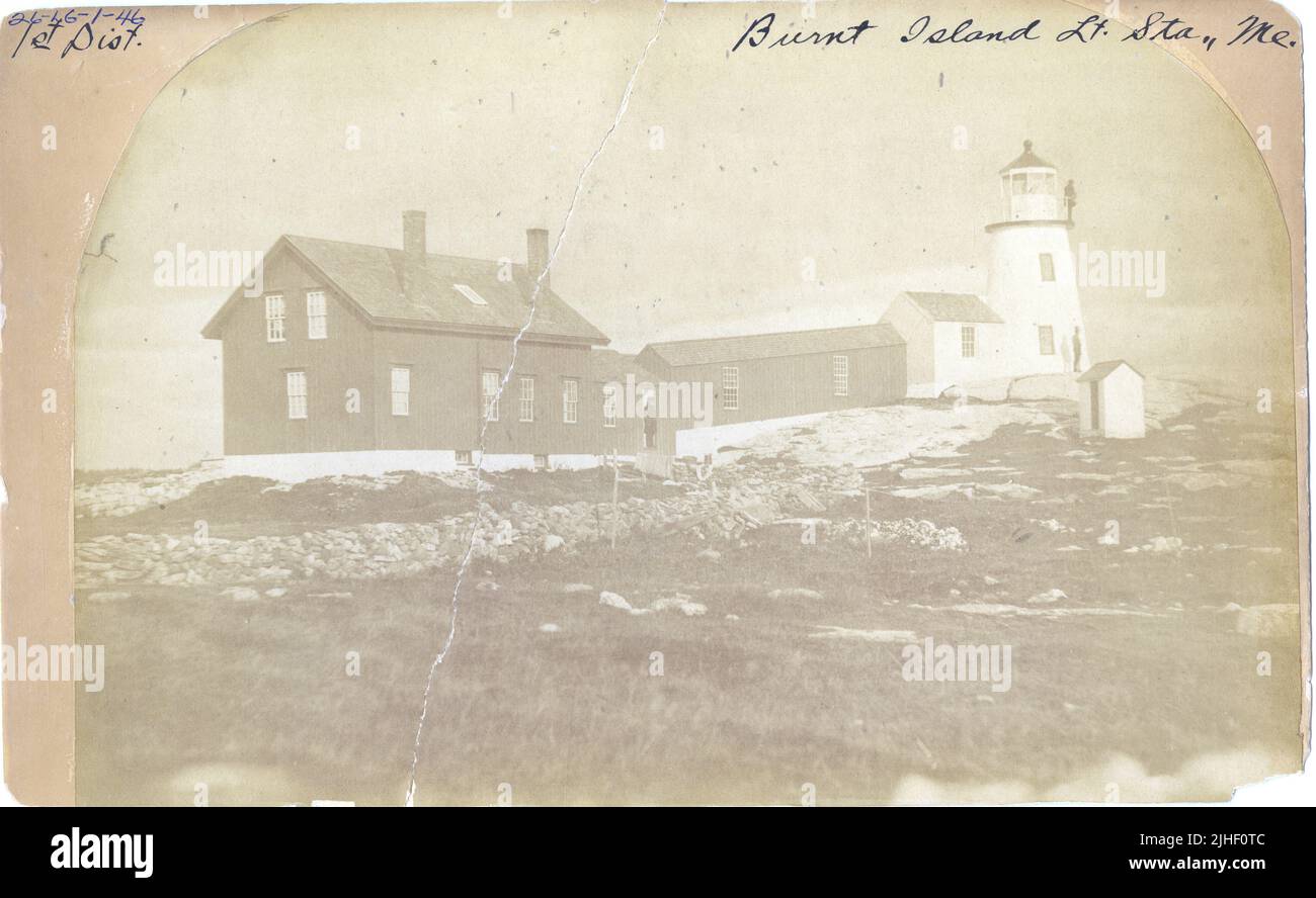 Burnt island lighthouse hi-res stock photography and images - Alamy