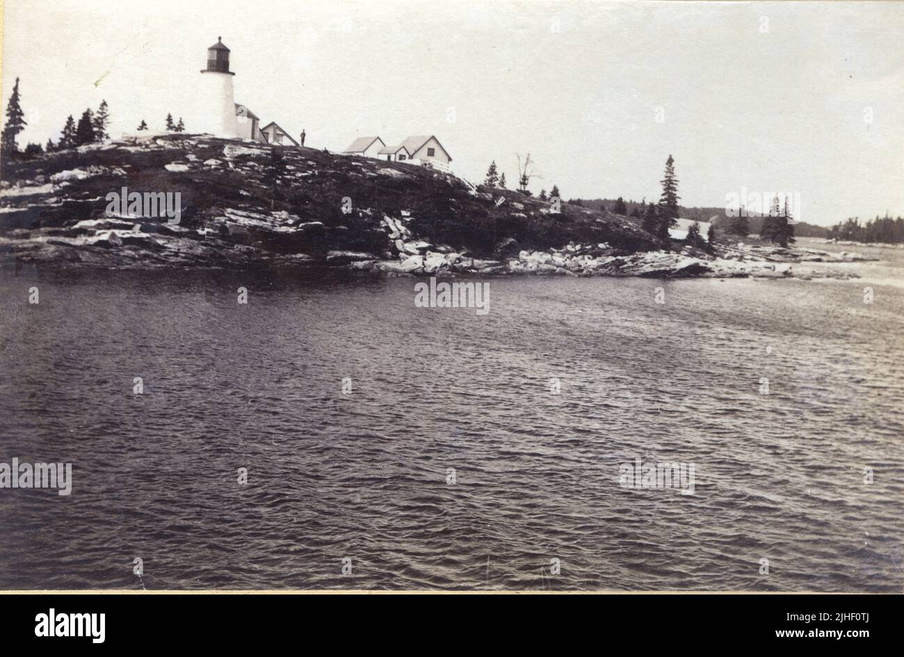 Burnt Island -- Maine. Burnt Island Light Station, Maine Stock Photo ...