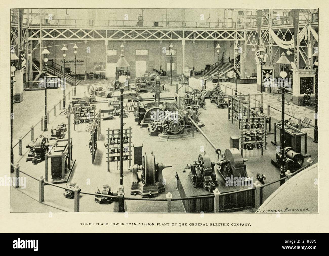 Three phase power transmission Plant of the General Electric Company ...
