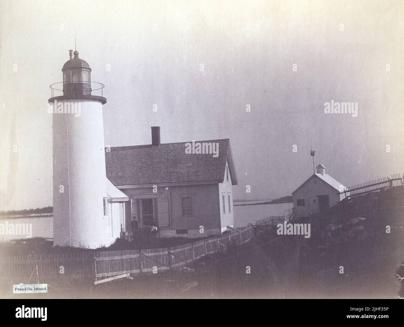 Franklin Island -- Maine. Franklin Island Light Station, Maine Stock ...