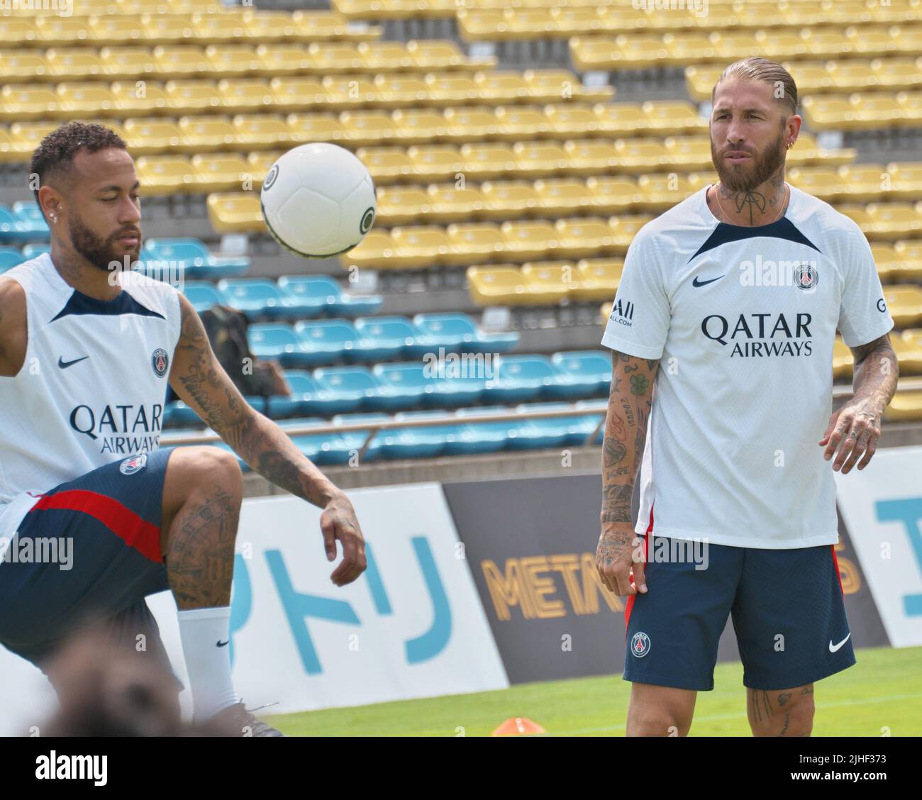 Tokyo, Japan. 18th July, 2022. Paris Saint-Germain forward Neymar Jr ...