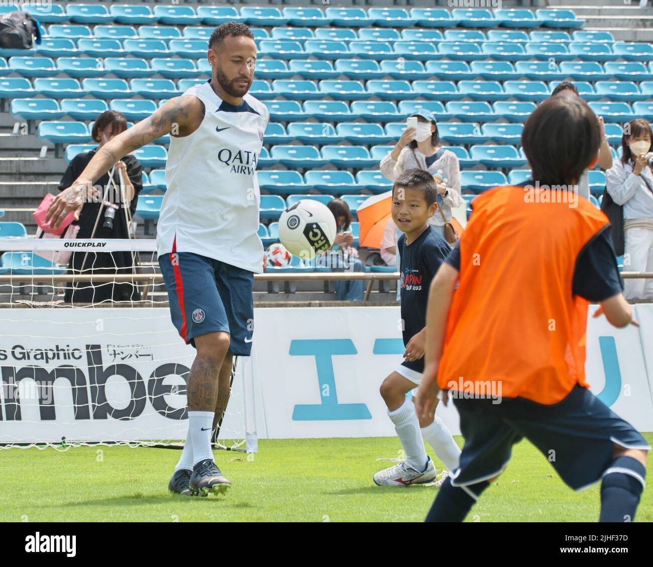 Tokyo, Japan. 18th July, 2022. Paris Saint-Germain forward Neymar Jr ...