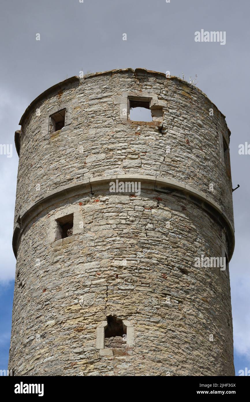 a stone Tower ruin in the Middle of the Area Stock Photo - Alamy