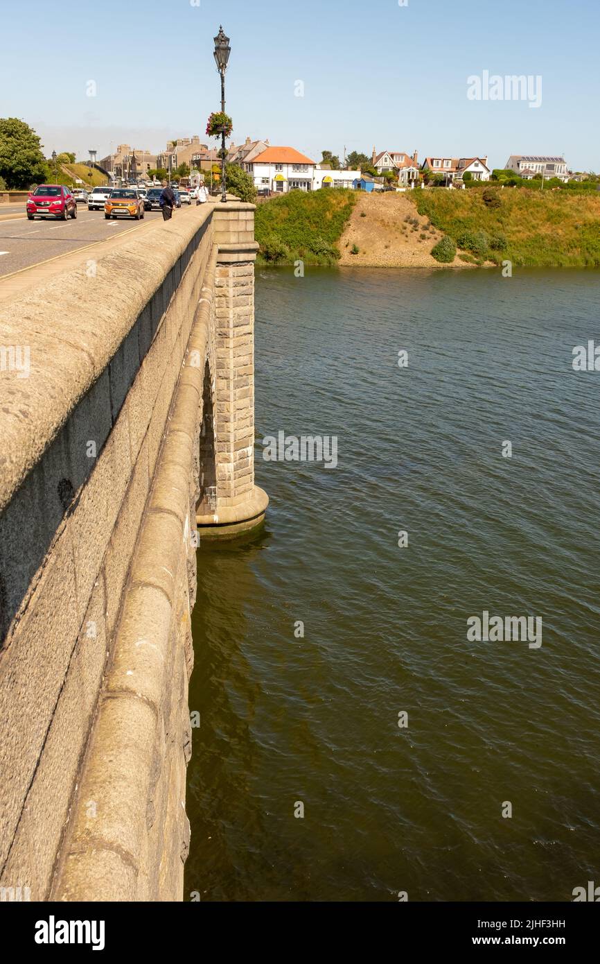 Aberdeen, Scotland, UK – June 26 2022. The Bridge of Don, an old ...