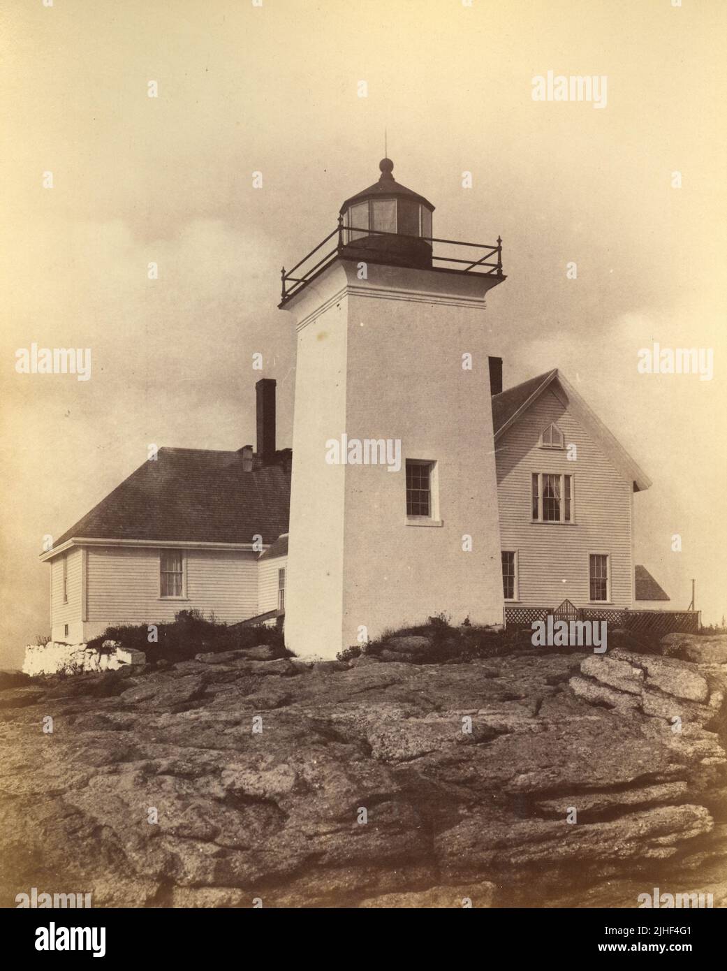 Hendricks Head -- Maine. Hendrick's Head Light Station from South Stock ...