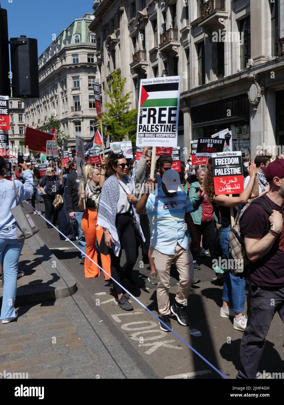 London, UK-14.5.22: demonstration on Regent Street in London in ...