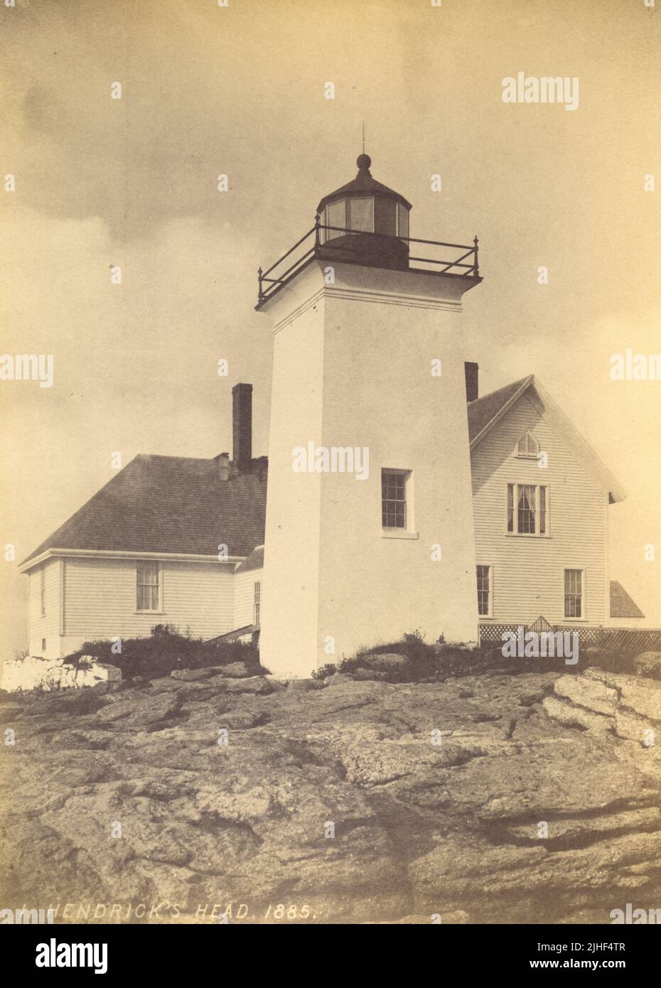 Hendricks Head -- Maine. Hendricks Head Light Station, Maine Stock ...