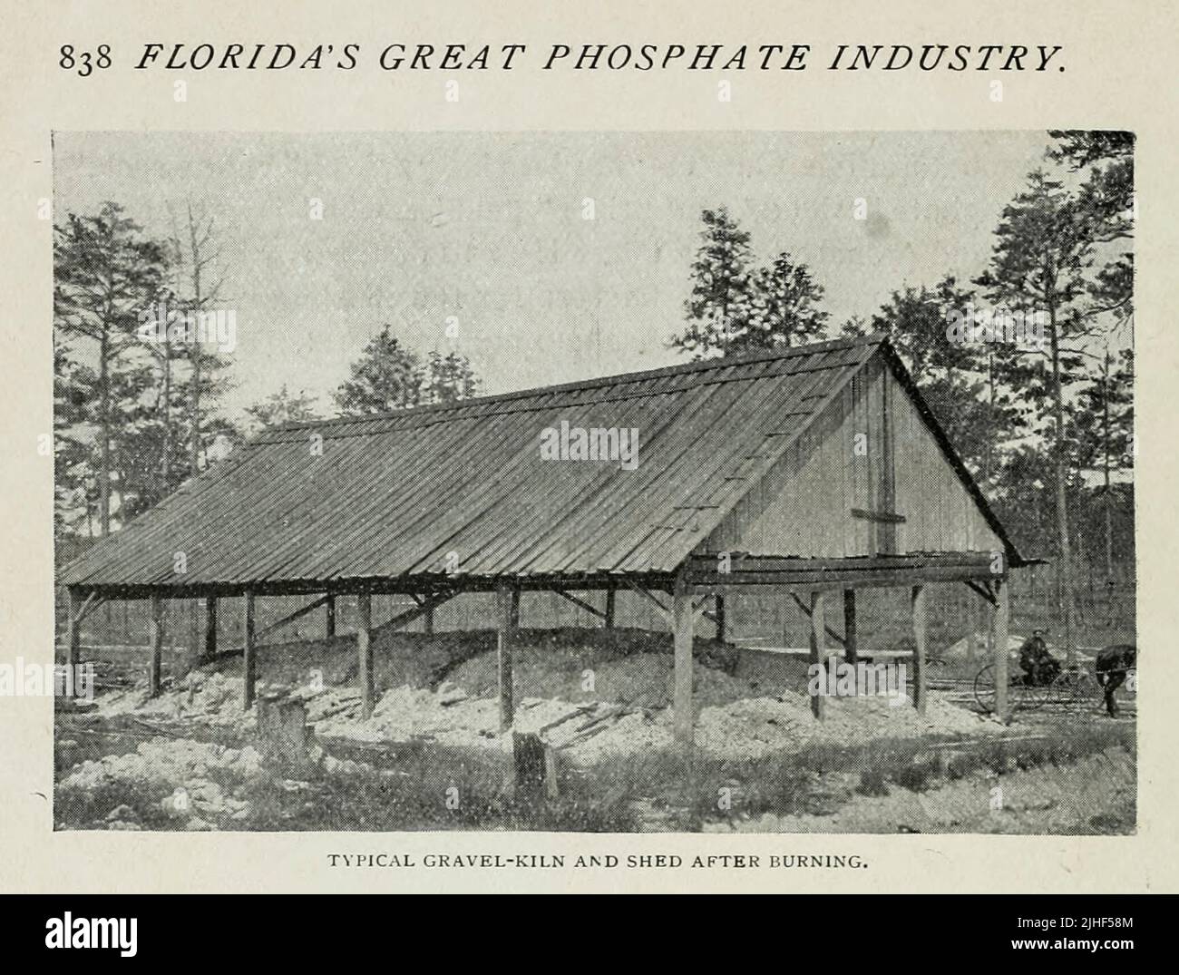Typical Gravel Kiln and Shed after Burning from an article ' FLORIDA'S ...
