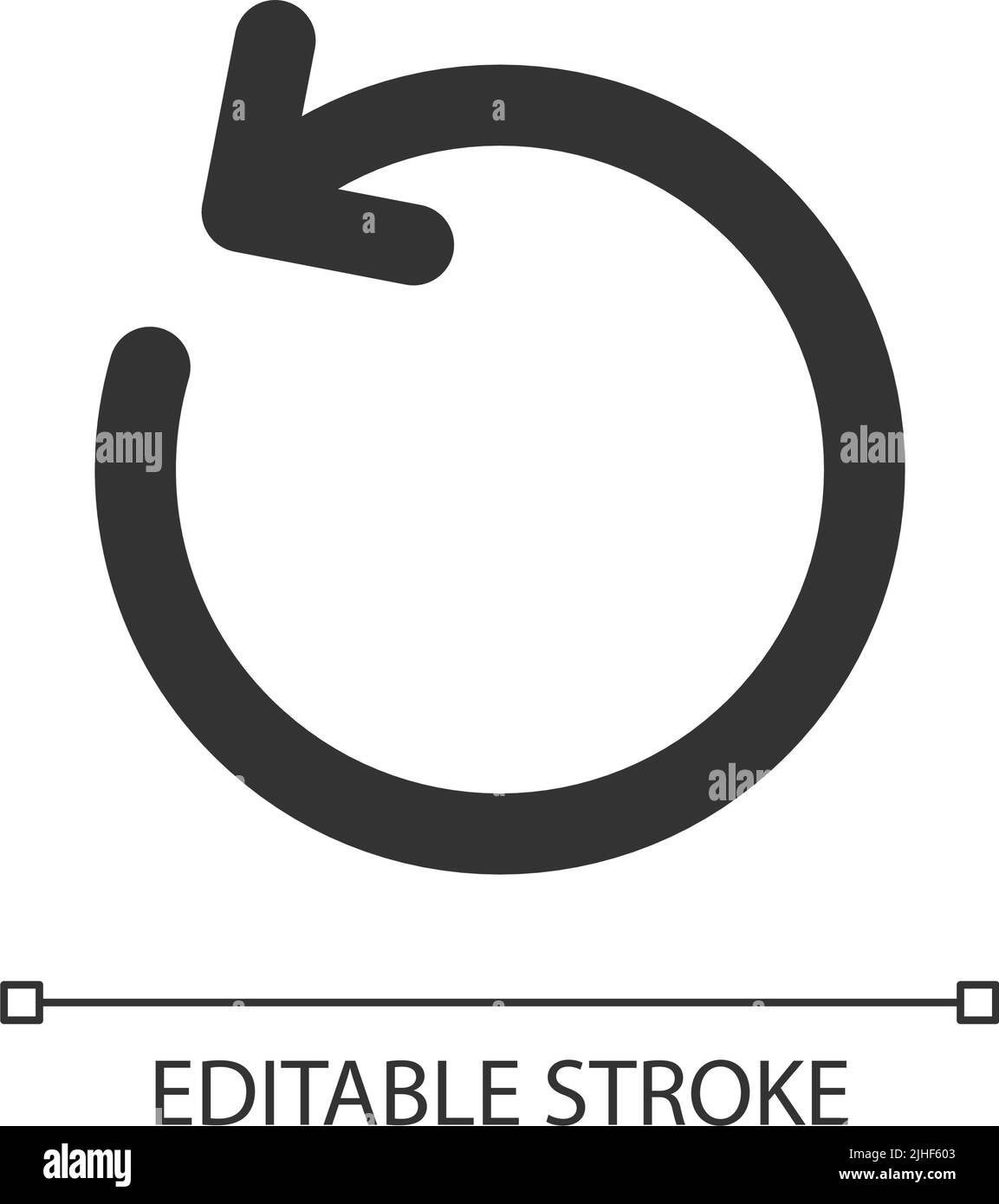 Turn pixel perfect linear ui icon Stock Vector Image & Art - Alamy