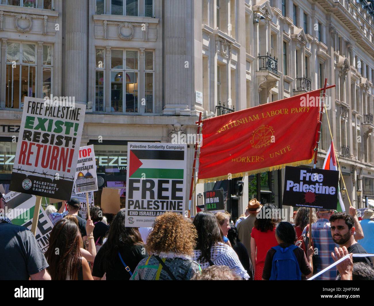 London, UK-14.5.22: demonstration on Regent Street in London in ...