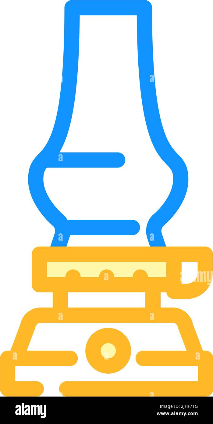 old style lamp color icon vector illustration Stock Vector Image & Art ...