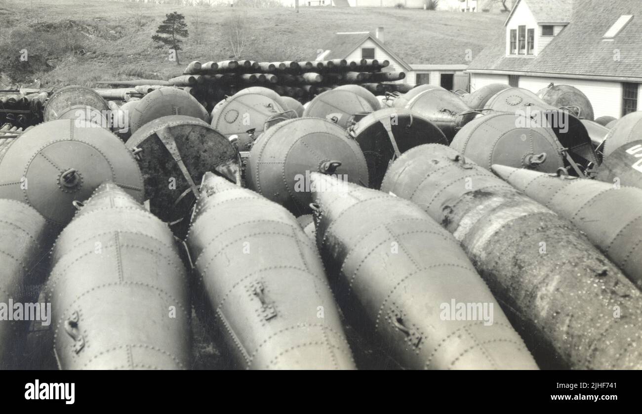 Little Diamond Island -- Maine. Looking northwesterly at dock toward ...