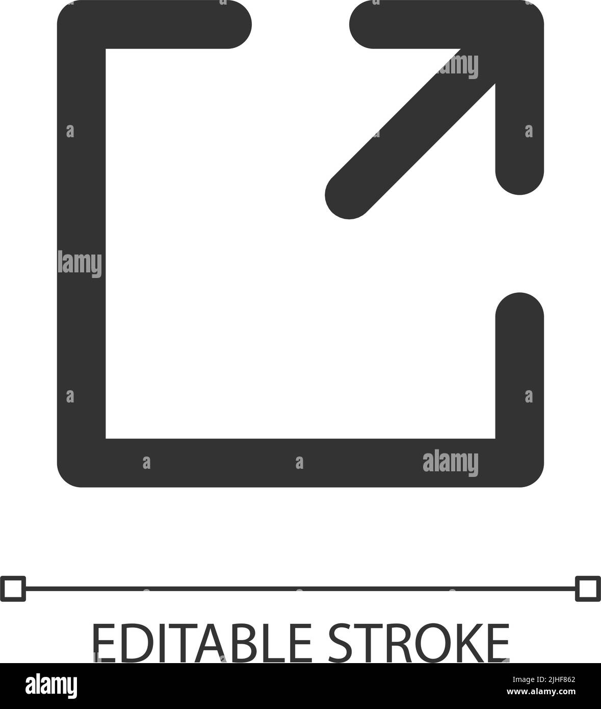 Resize pixel perfect linear ui icon Stock Vector Image & Art - Alamy