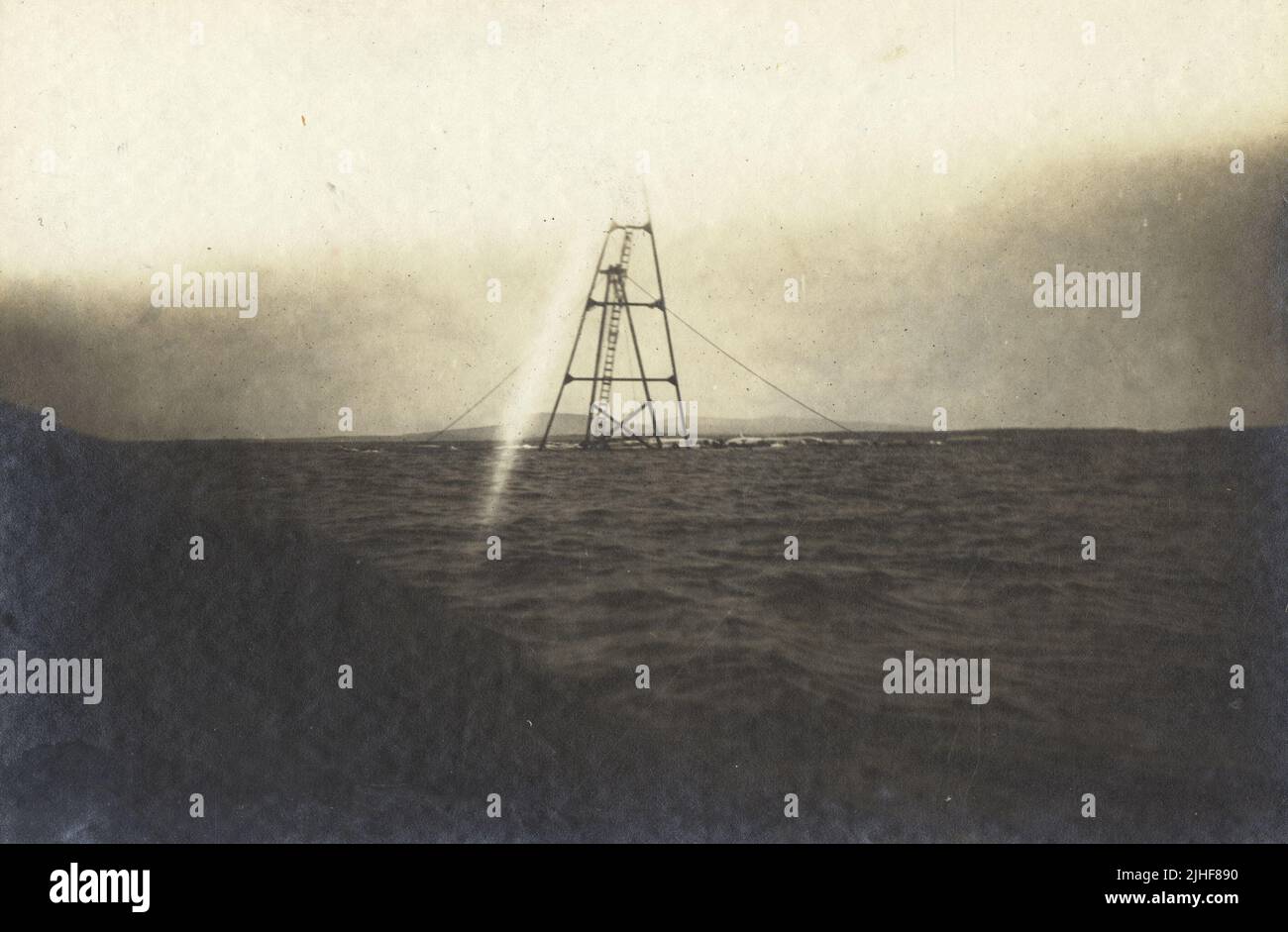 Long Ledge -- Maine. Long Ledge Day Beacon, Deer Island Thorofare ...