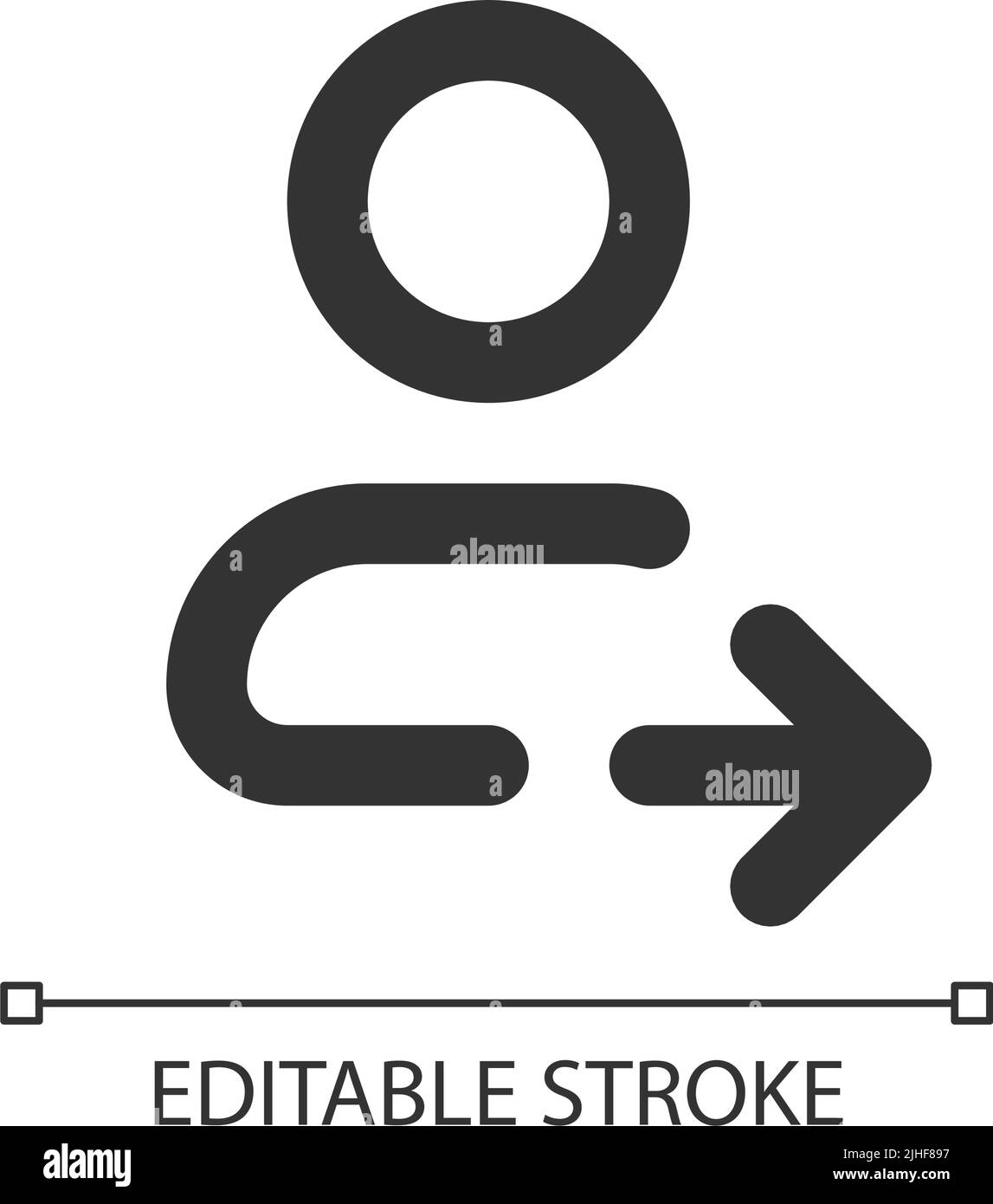 Transfer contact pixel perfect linear ui icon Stock Vector Image & Art - Alamy